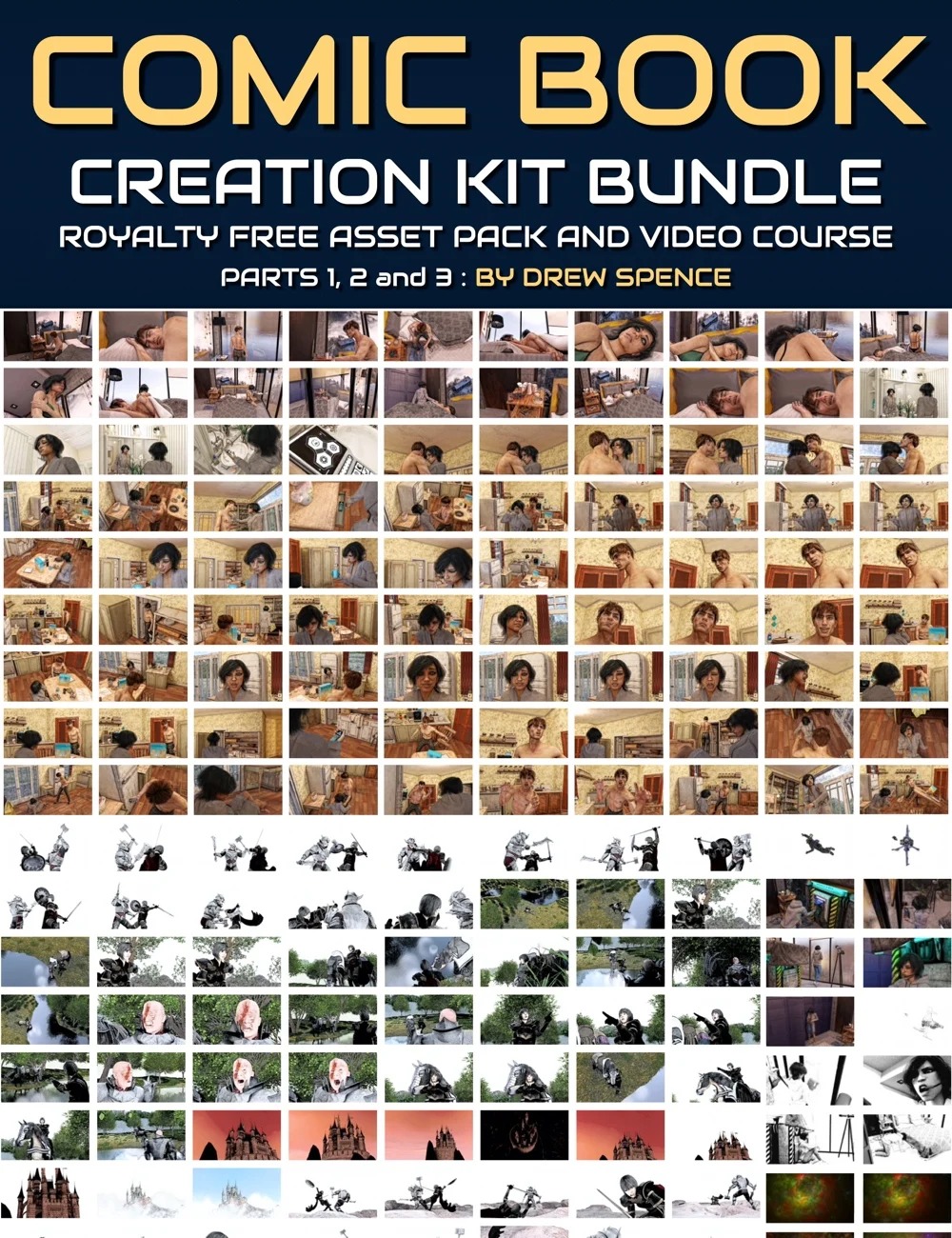 Comic Book Creation Kit Bundle 2026 - Free Daz 3D Models