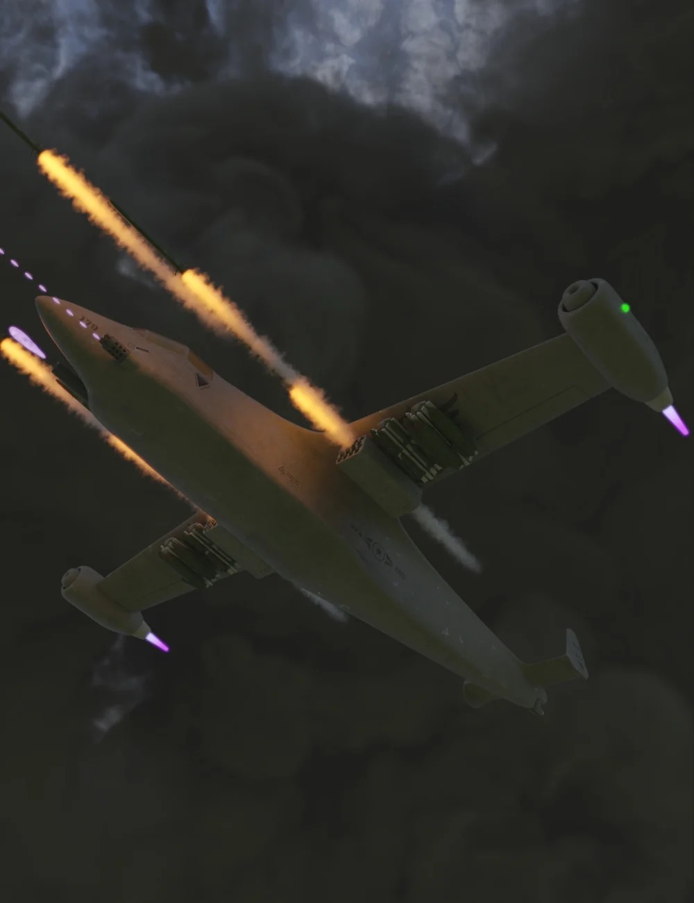 A-34 Warthog Close Attack Craft 2026 - Free Daz 3D Models