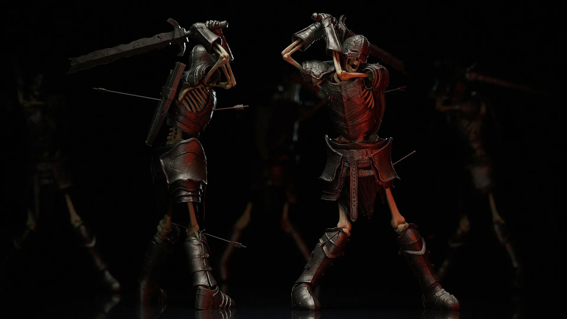 Zbrush + Blender - 100 Skeleton KitBash Mega Pack 2026 - Free Daz 3D Models