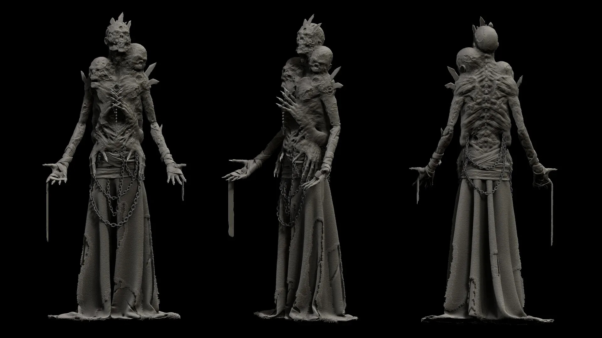 Zbrush + Blender - 40 Zombie Brushes 2026 - Free Daz 3D Models