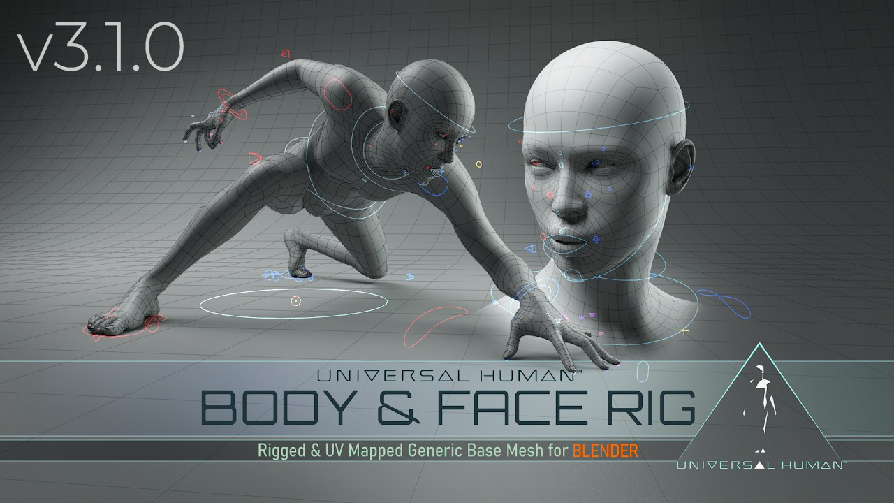 Universal Human Body & Face Rig V3.1.0 2026 - Free Daz 3D Models