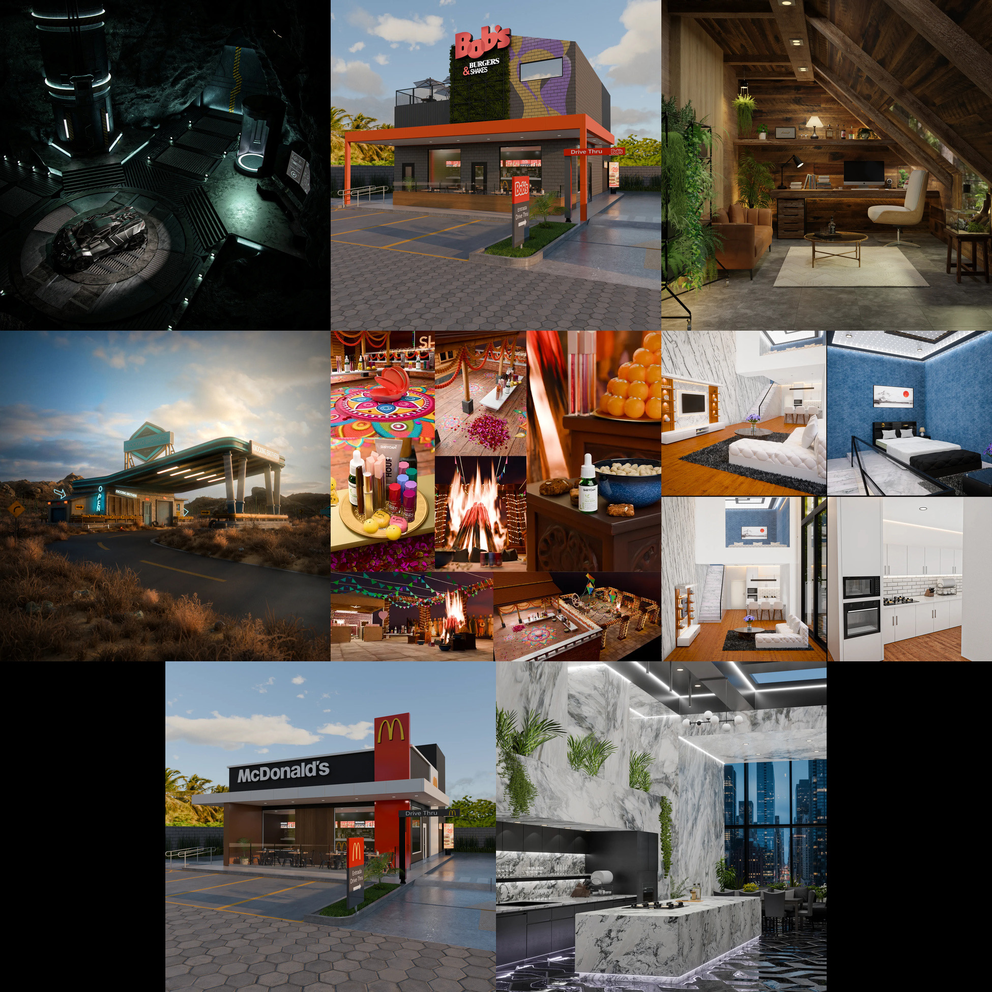 Blender - BlenderKit Scenes Pack #18 2026 - Free Daz 3D Models