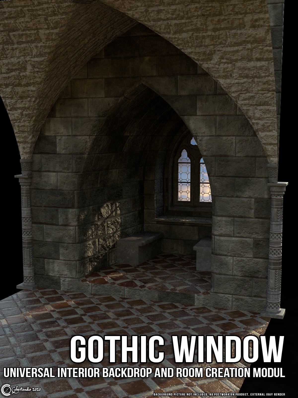 Gothic Window 2026 - Free Daz 3D Models