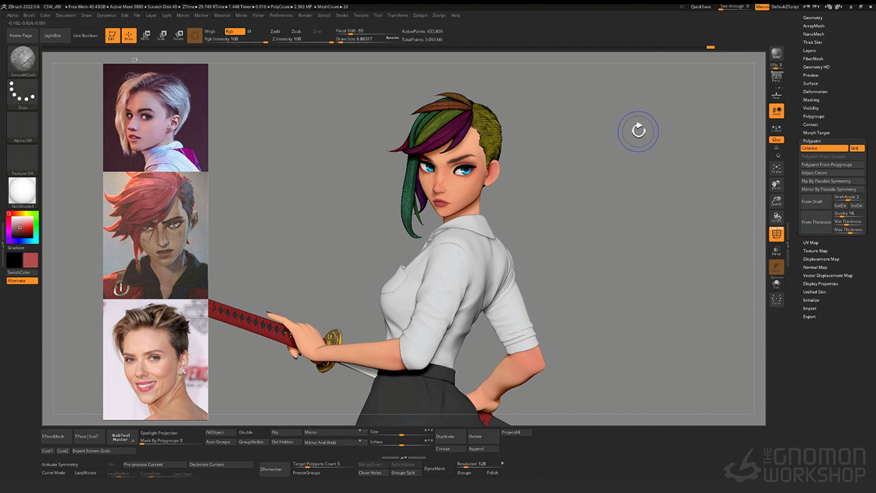 Creating Stylized Hairstyles Using ZBrush 2026 - Free Daz 3D Models