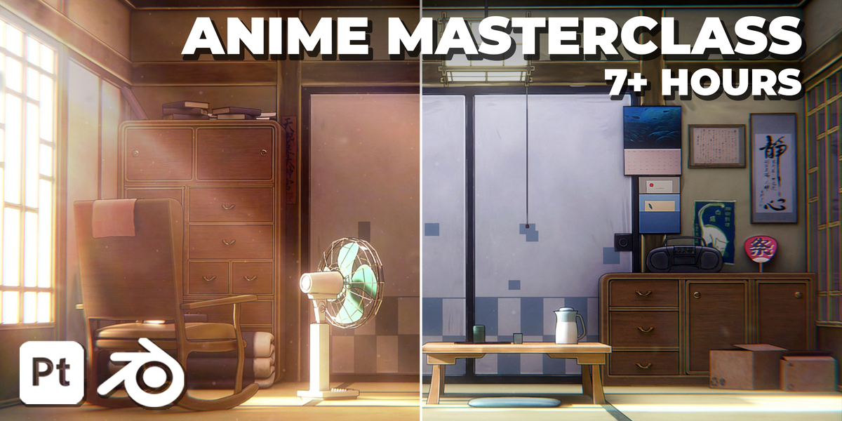 Anime Environment Masterclass - Blender & Substance Painter 2026 - Free ...