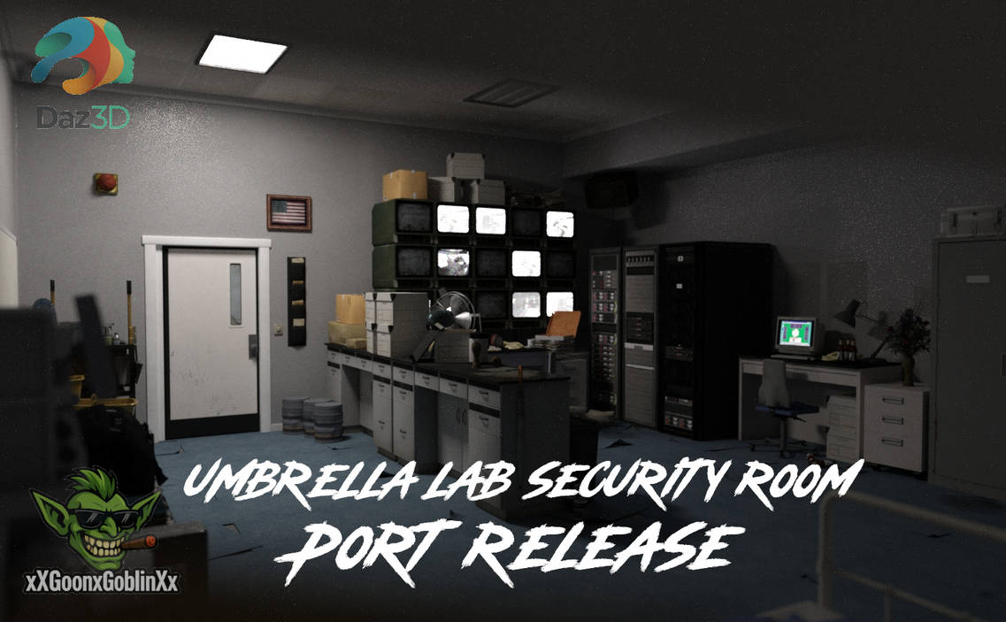 Umbrella Labs Security Room From RE2 Remake Ported 2026 - Free Daz 3D ...