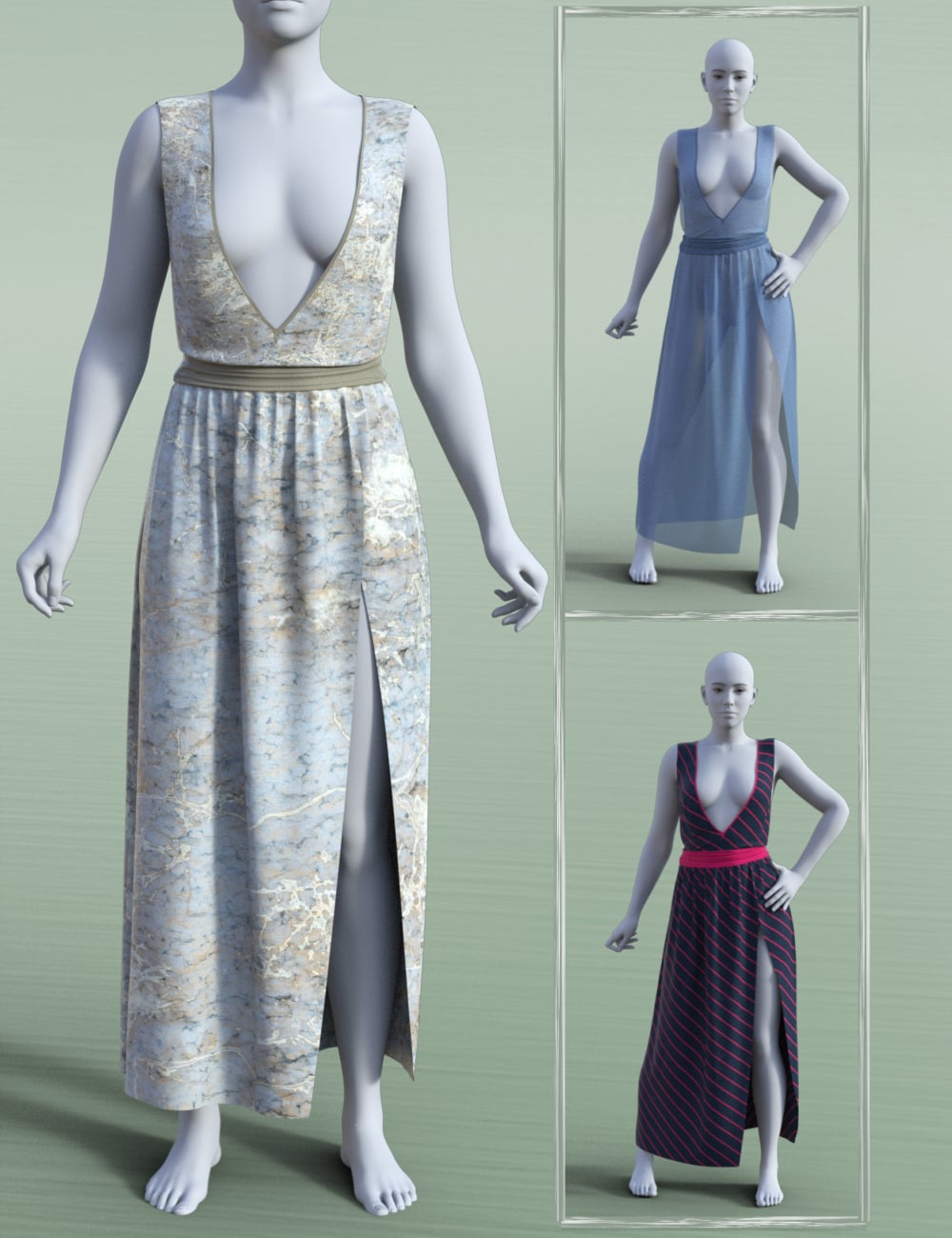JW DForce Long Dress For Genesis 9 [Request]
