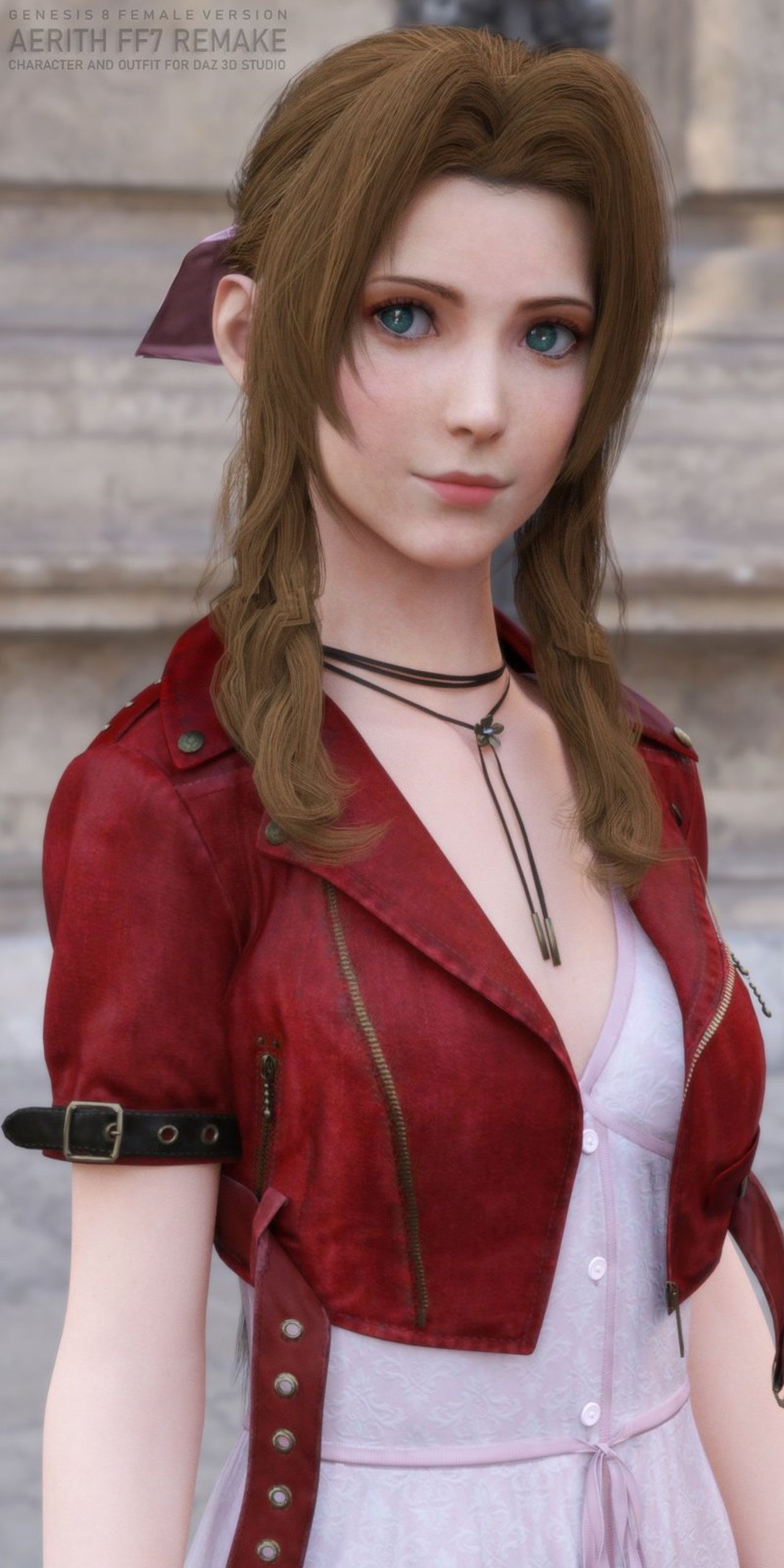 FF7 Aerith Remake For G8F 2026 - Free Daz 3D Models