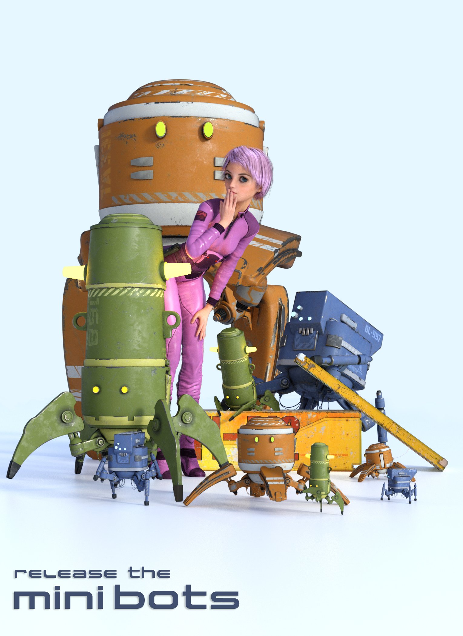 Mini Bots 2026 - Free Daz 3D Models